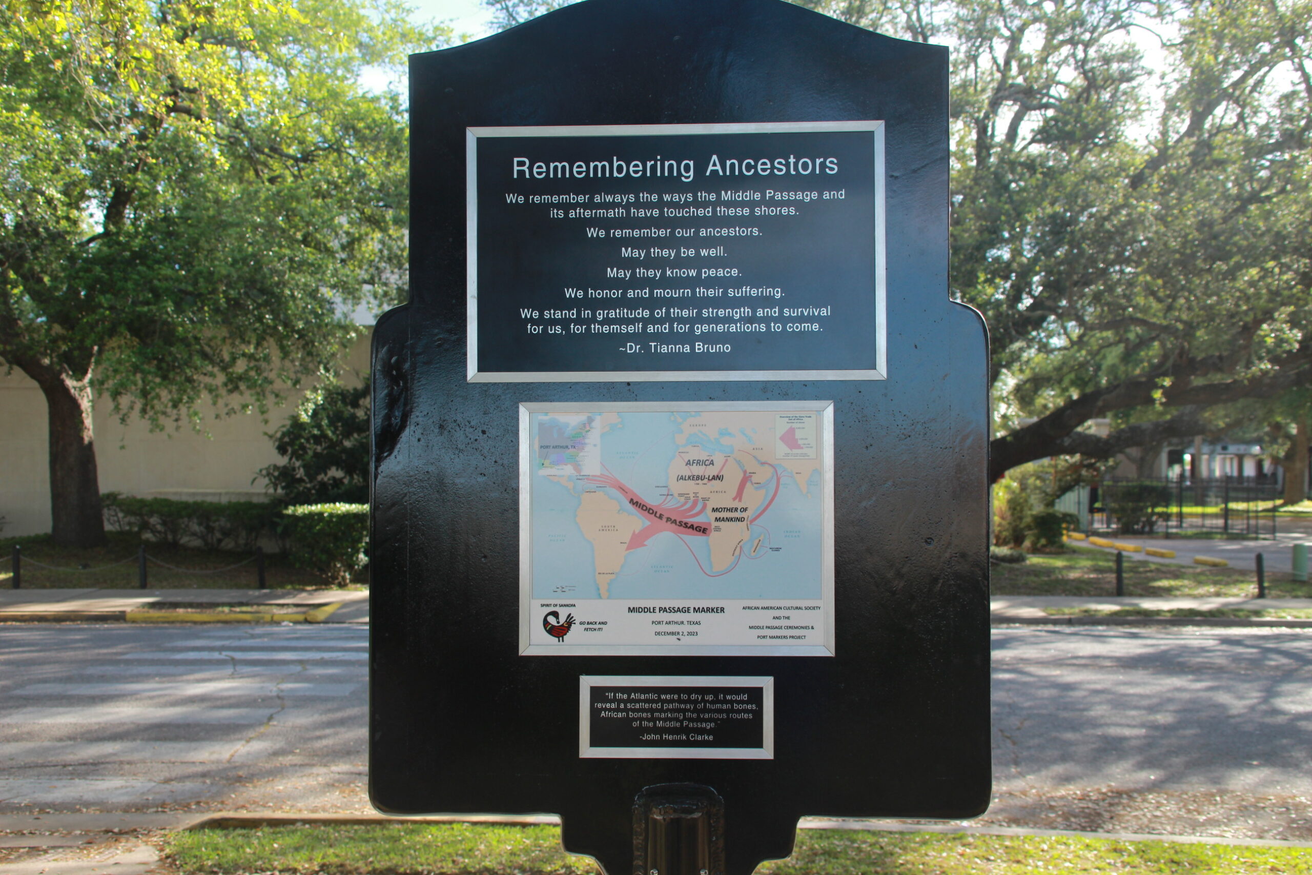Thoughts and Ramblings: Middle Passage Marker; 50th Anniversary ...